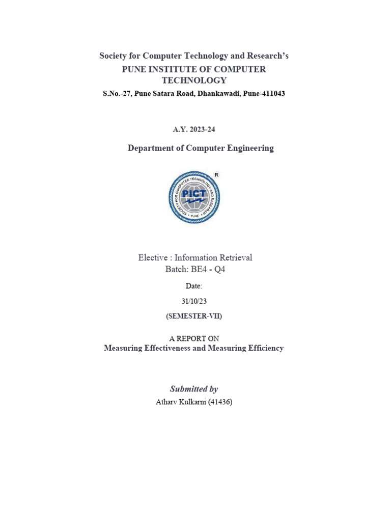 IR - Assignment - ATHARV KULKARNI | PDF | Computer Security | Security