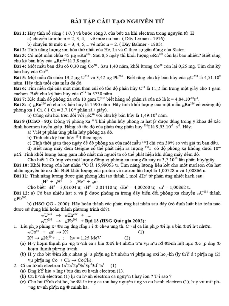 BT Cau Tao NT (HSG) | PDF