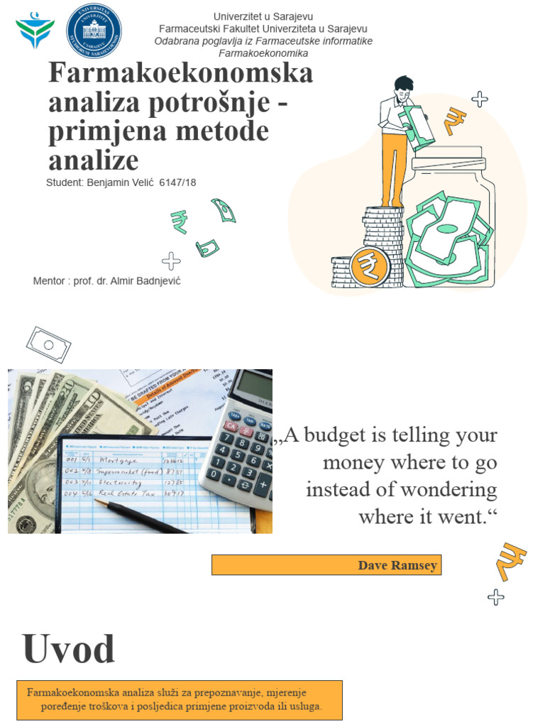 Farmakoekonomska Analiza - Benjamin Velic | PDF