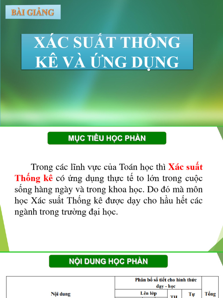 baigiang - Chuong 1. Biến cố và xác suất của biến cố | PDF