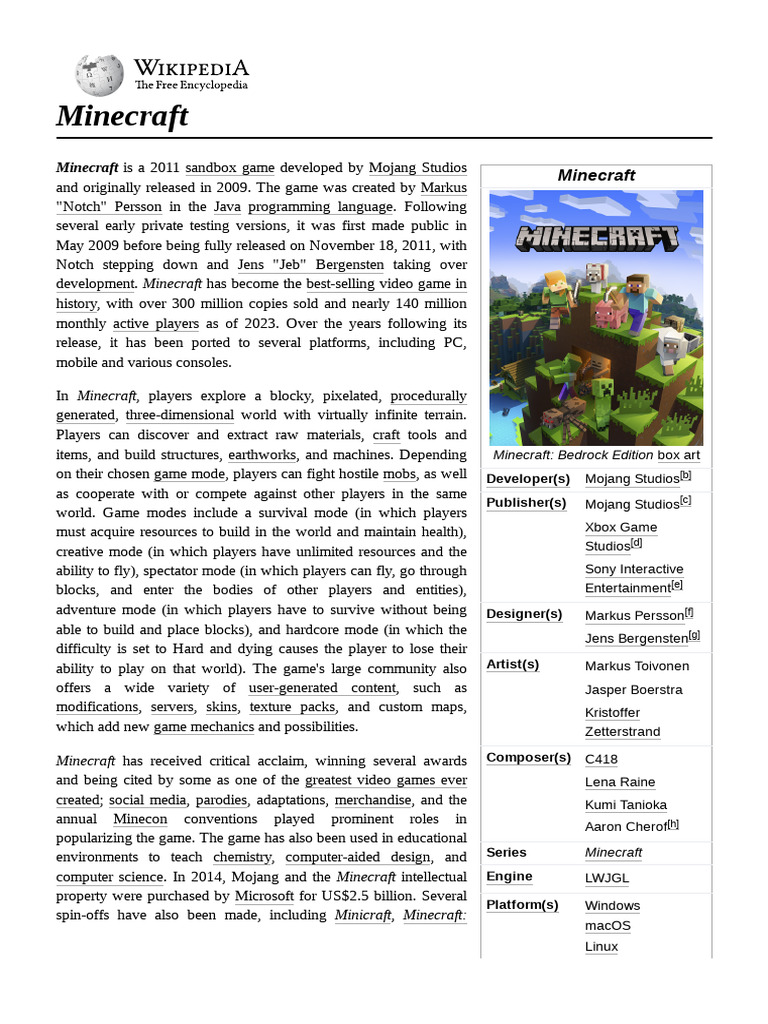 Mine Craft | PDF | Minecraft | Computing