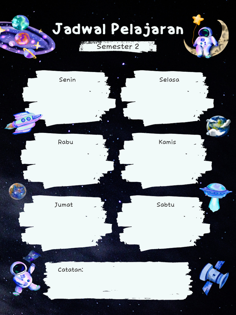 Biru Putih Ilustrasi Luar Angkasa Jadwal Pelajaran Dokumen A4 - 20240625 - 000319 - 0000 | PDF