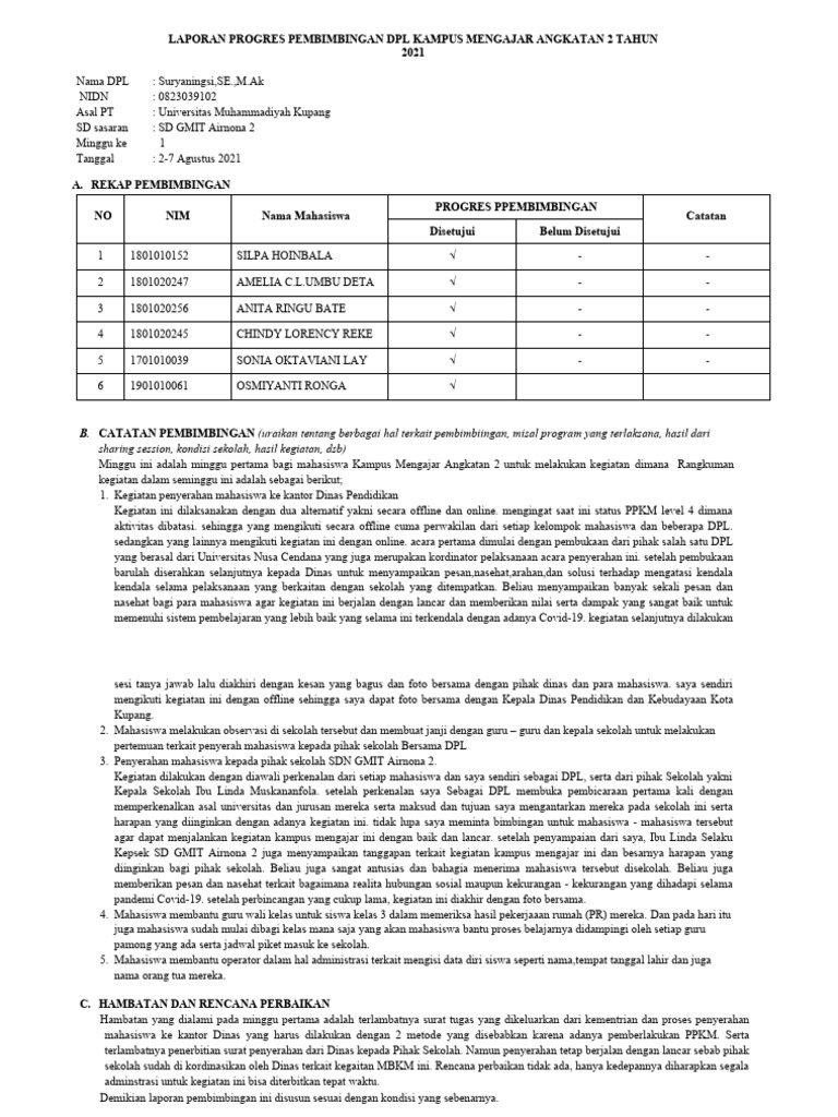 Contoh Laporan | PDF