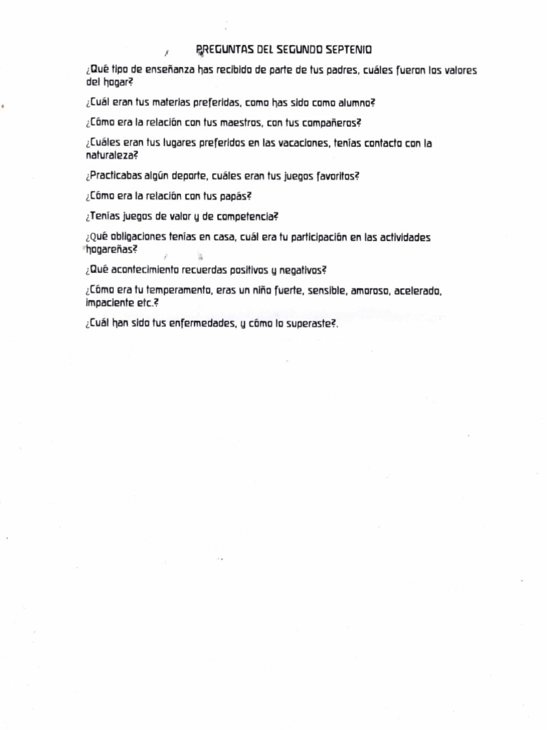 Documentos Segundo y Primer Septenio | PDF