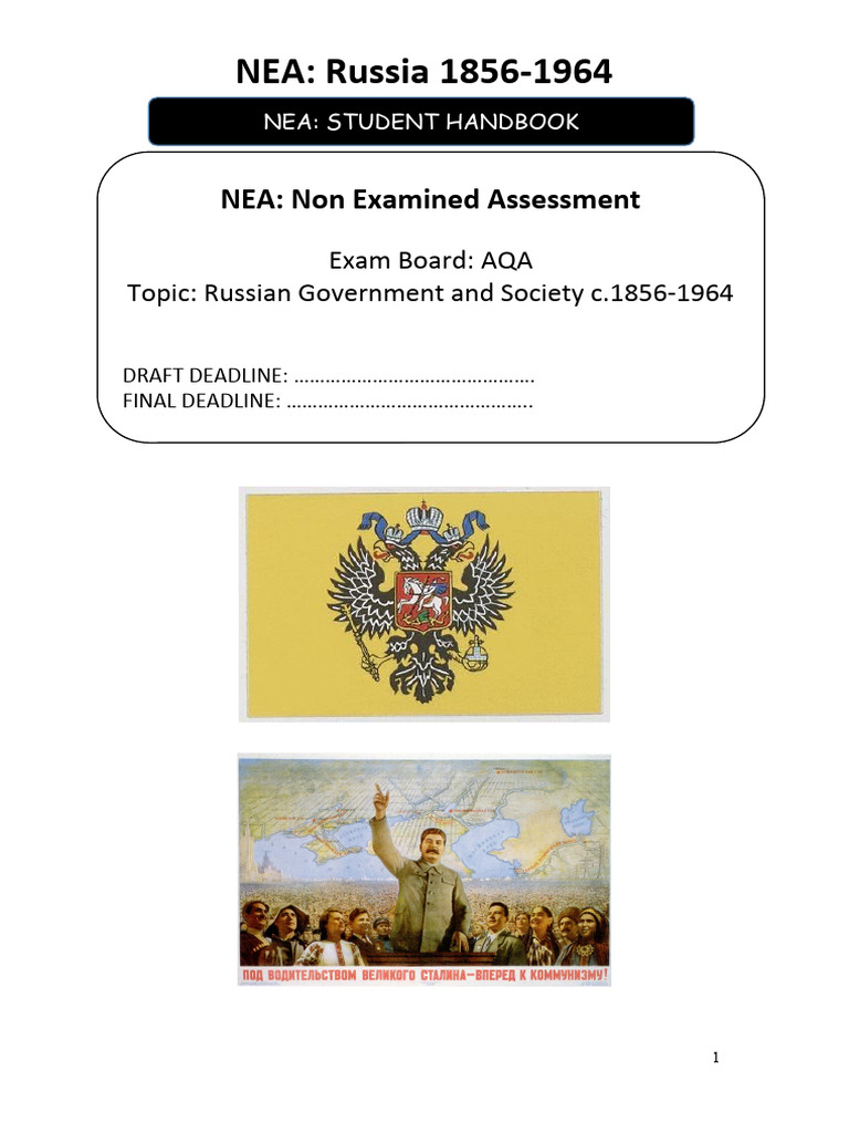 NEA Guide: Russia 1856-1964 | PDF | Joseph Stalin | Primary Sources