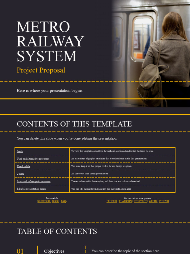 Metro Railway System Project Proposal by Slidesgo | PDF | Expense | Sales