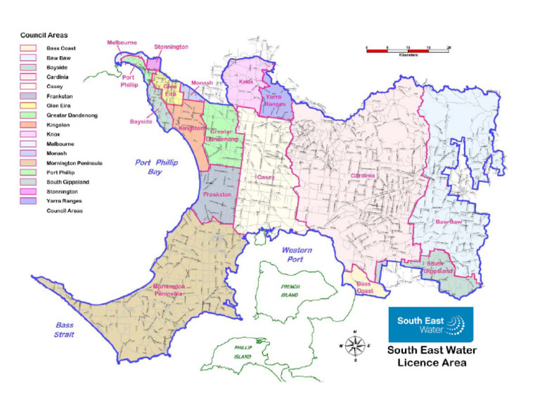 SEW Map With Council Areas | PDF