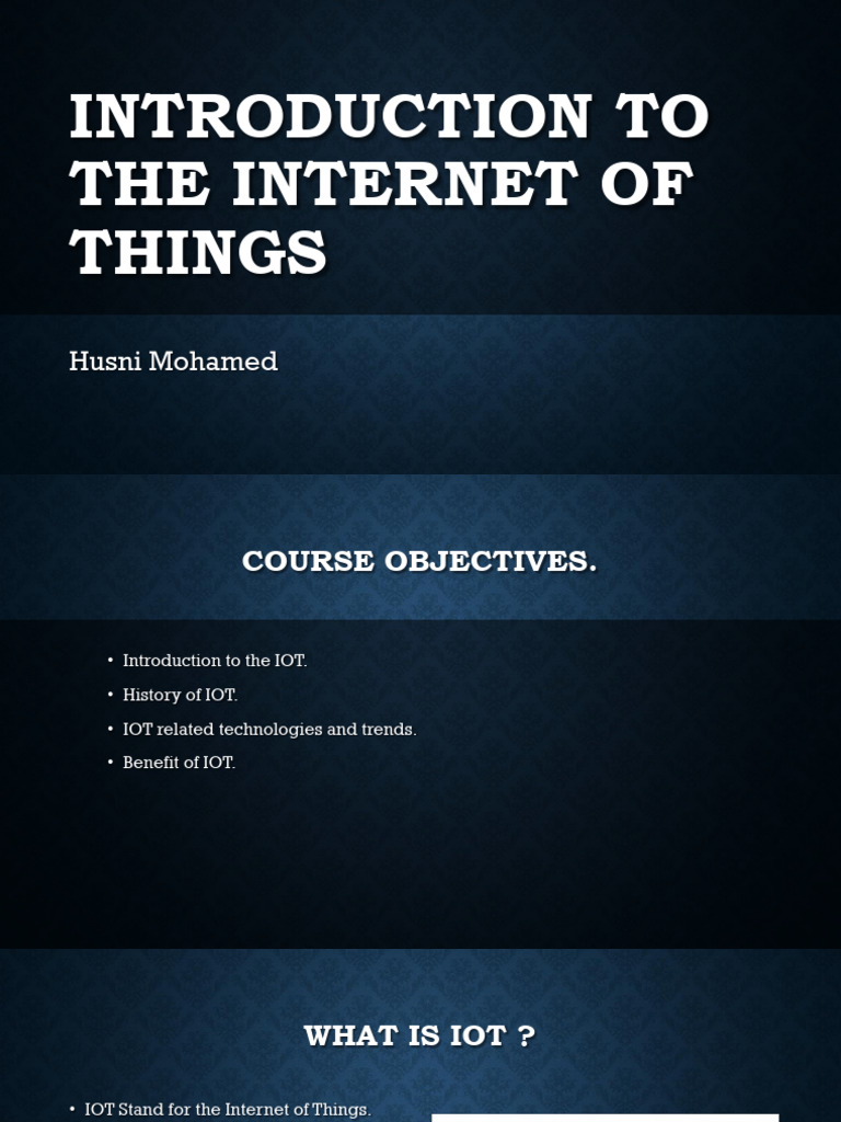 01 Introduction To The IOT | PDF | Internet Of Things | Computing