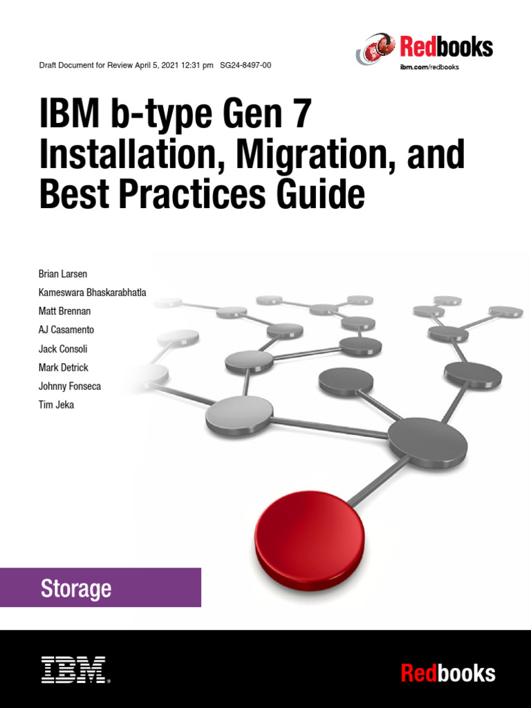 IBM B Type Gen 7 Installation Migration and Best Practices Guide | PDF ...