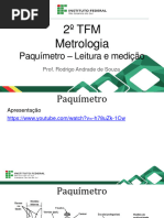 Aula Paquímetro - Metrologia | PDF | Medição