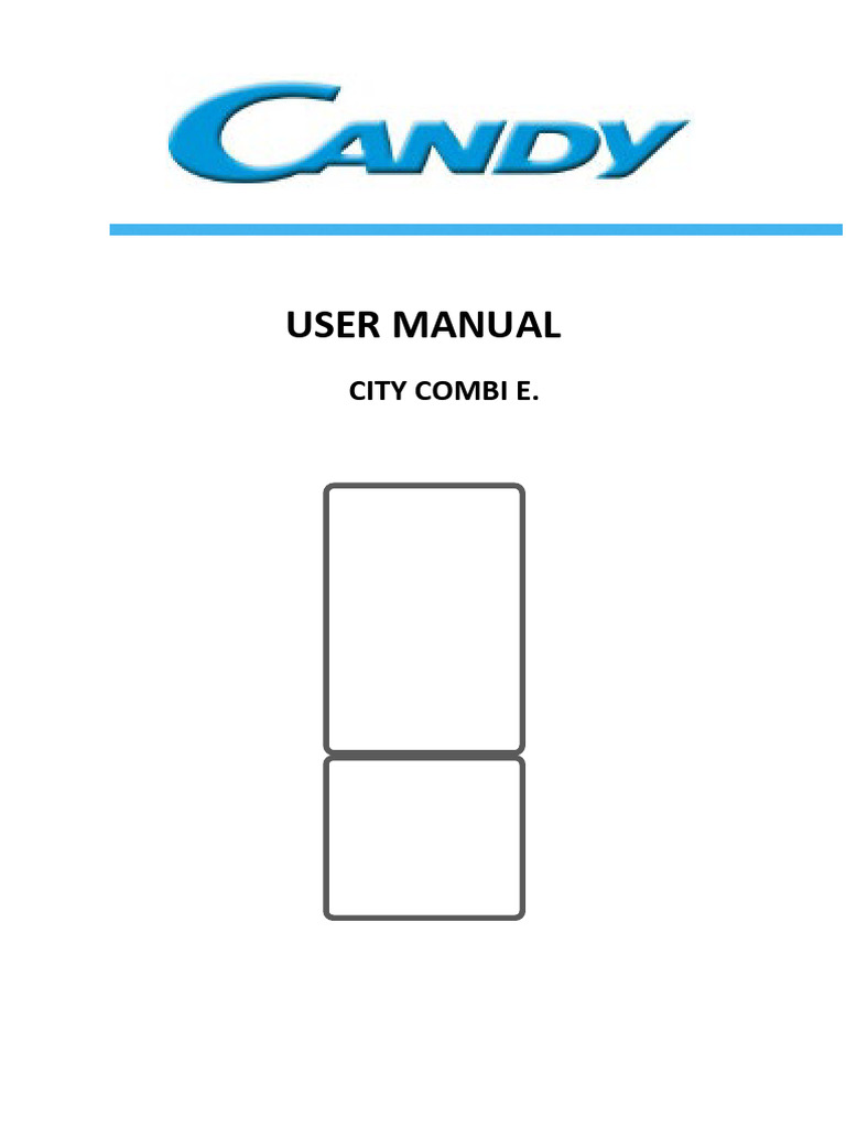 City Combi Fridge Freezer Manual | PDF | Refrigerator | Food Storage