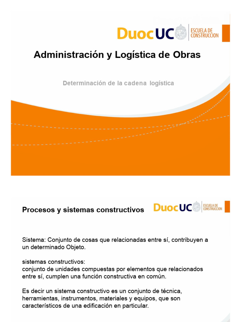 Determinacion de La Cadena Logistica (Clase Semana 6) | PDF | Logística | Lean Manufacturing