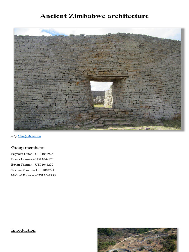 Ancient Zimbabwe Architecture | PDF | Zimbabwe