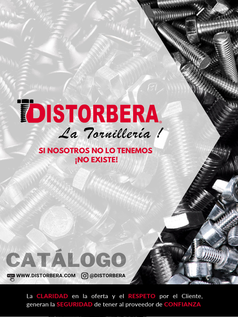 Catálogo de Tornillería y Conectores | PDF | Tornillo | Tuerca (Hardware)