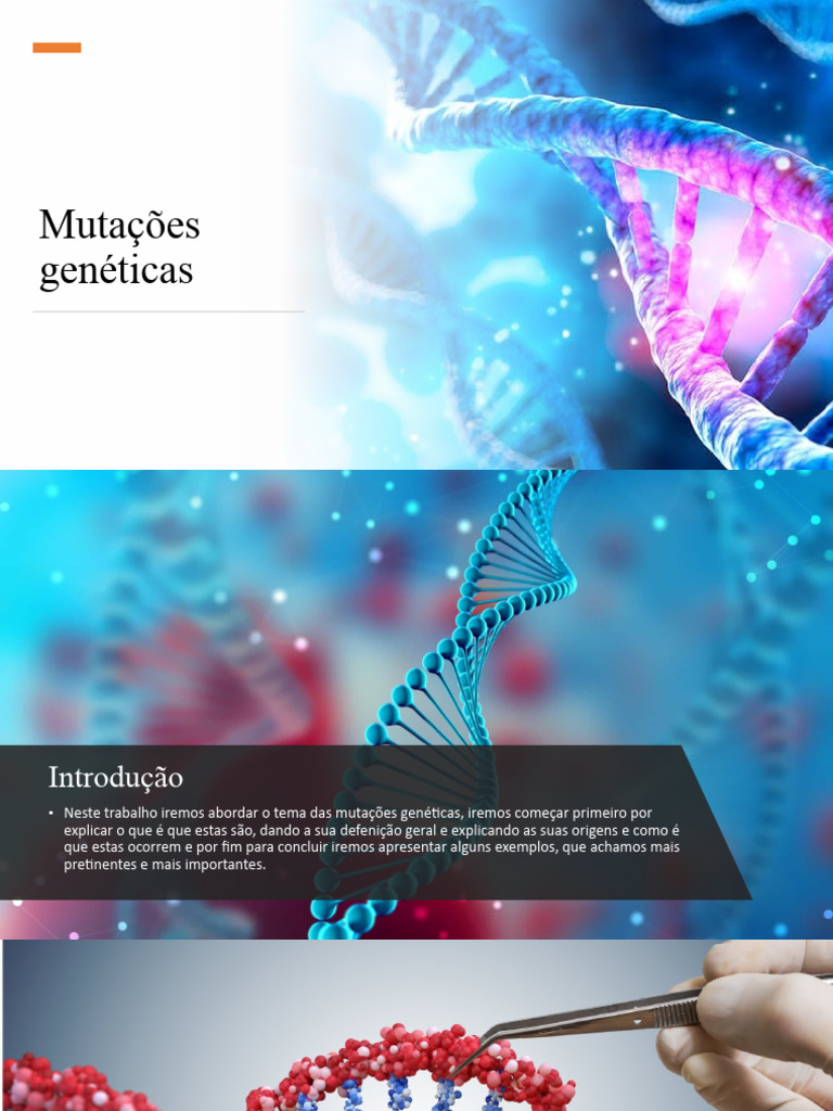 Mutacoes Geneticas | PDF | Mutação | Genética