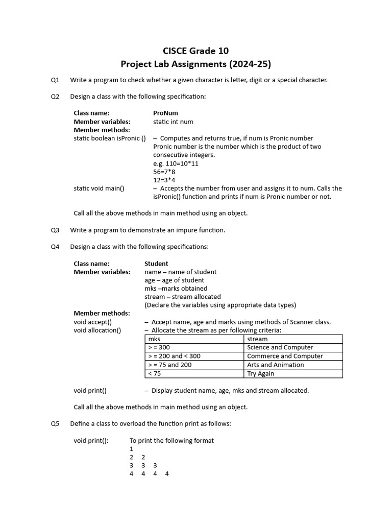 Grade 10 Project Questions_240426_083026 | Download Free PDF ...