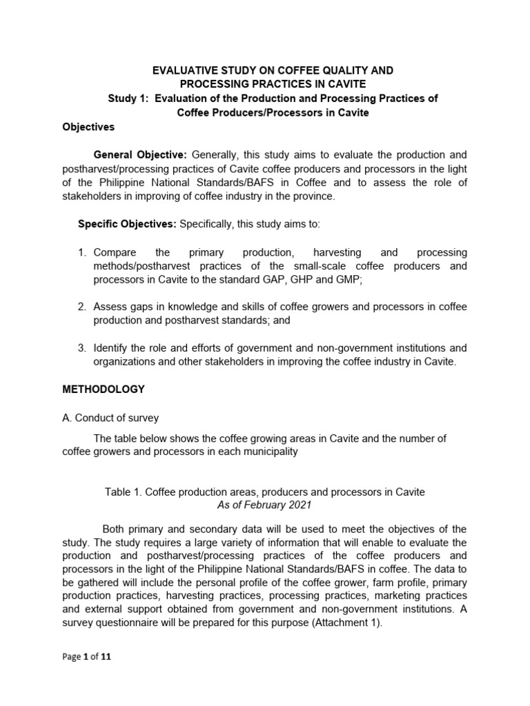 Coffee Survey Questionnaire March 17 | PDF | Coffee | Surface Runoff