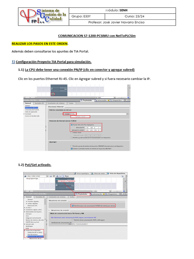 02 COMUNICACION PCSIMU-PLCSim | PDF | Software del sistema | Arquitectura de Computadores