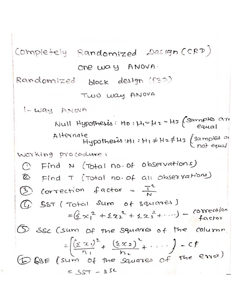 SFM Anova Probems-1 | PDF