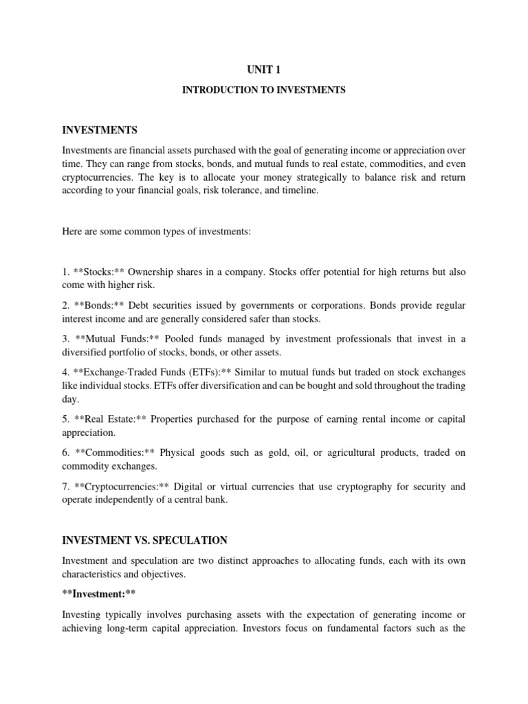 IM Notes | Download Free PDF | Investing | Bonds (Finance)