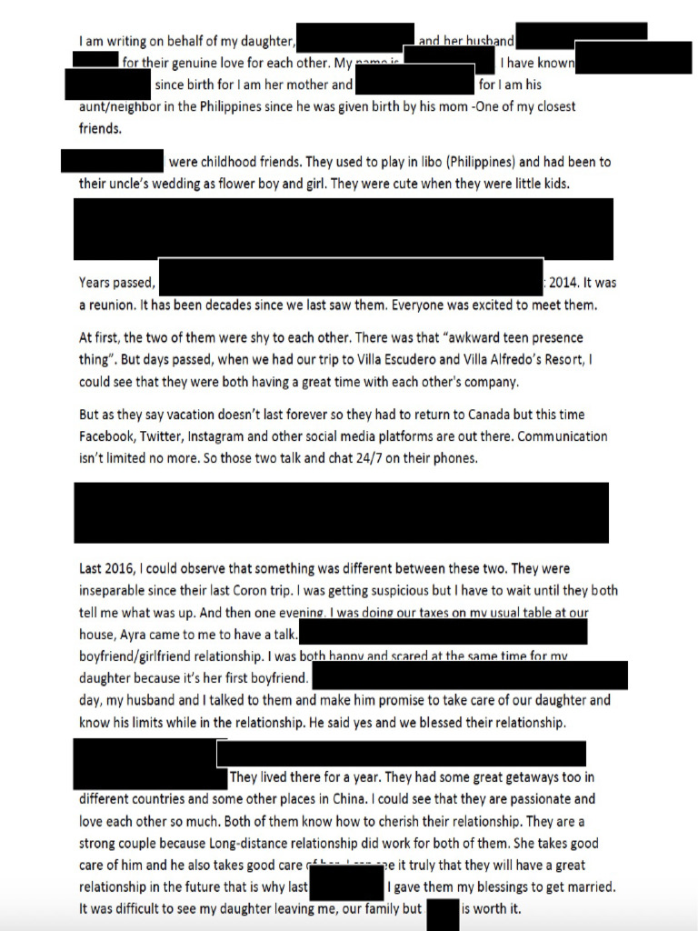 Proof of Relationship Acknowledgement | PDF