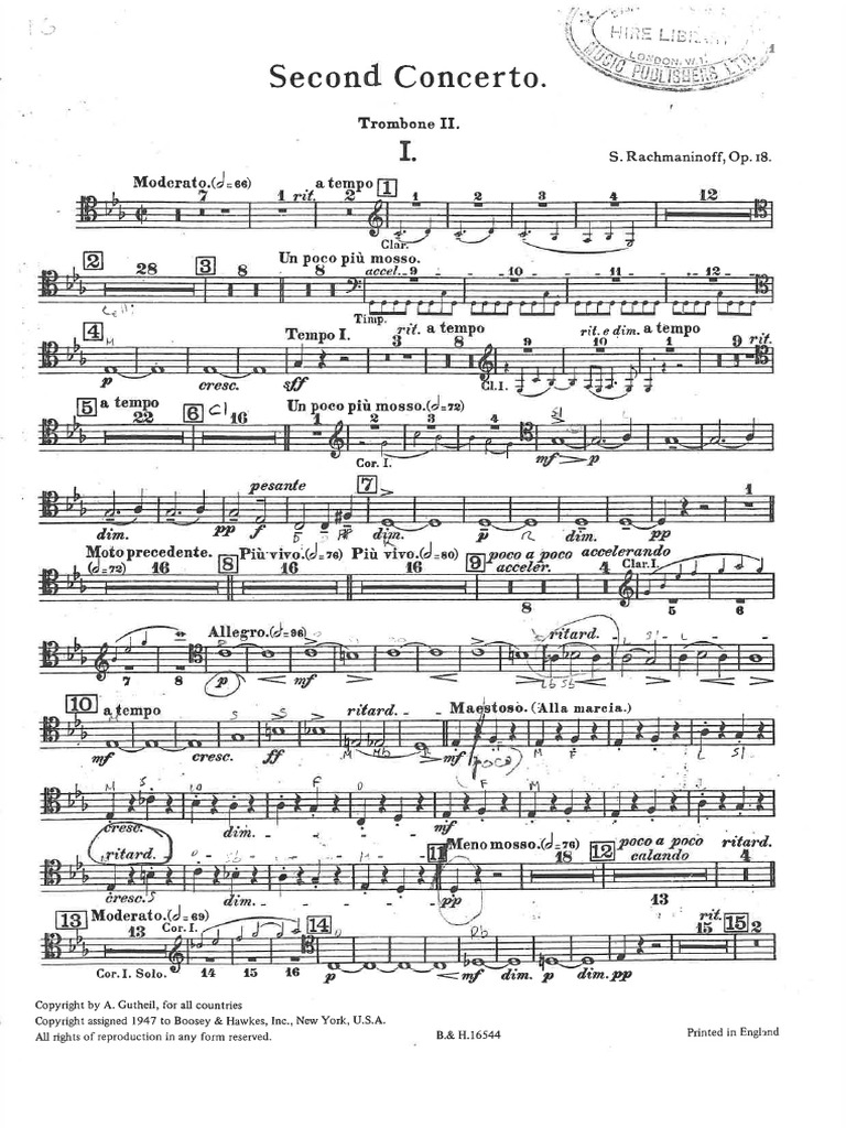 Tbn2 Rachmaninoff, Concierto para Piano y Orquesta, N. 2, Op. 18, en Do ...