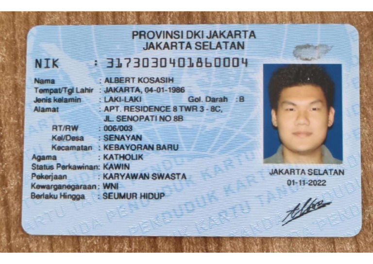 KTP Albert Kosasih | PDF