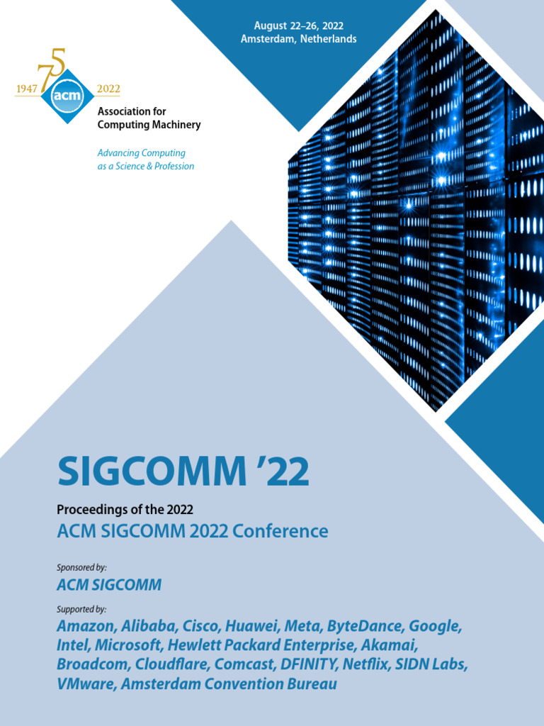 ACM SIGCOMM Conference | PDF | Association For Computing Machinery | Computing