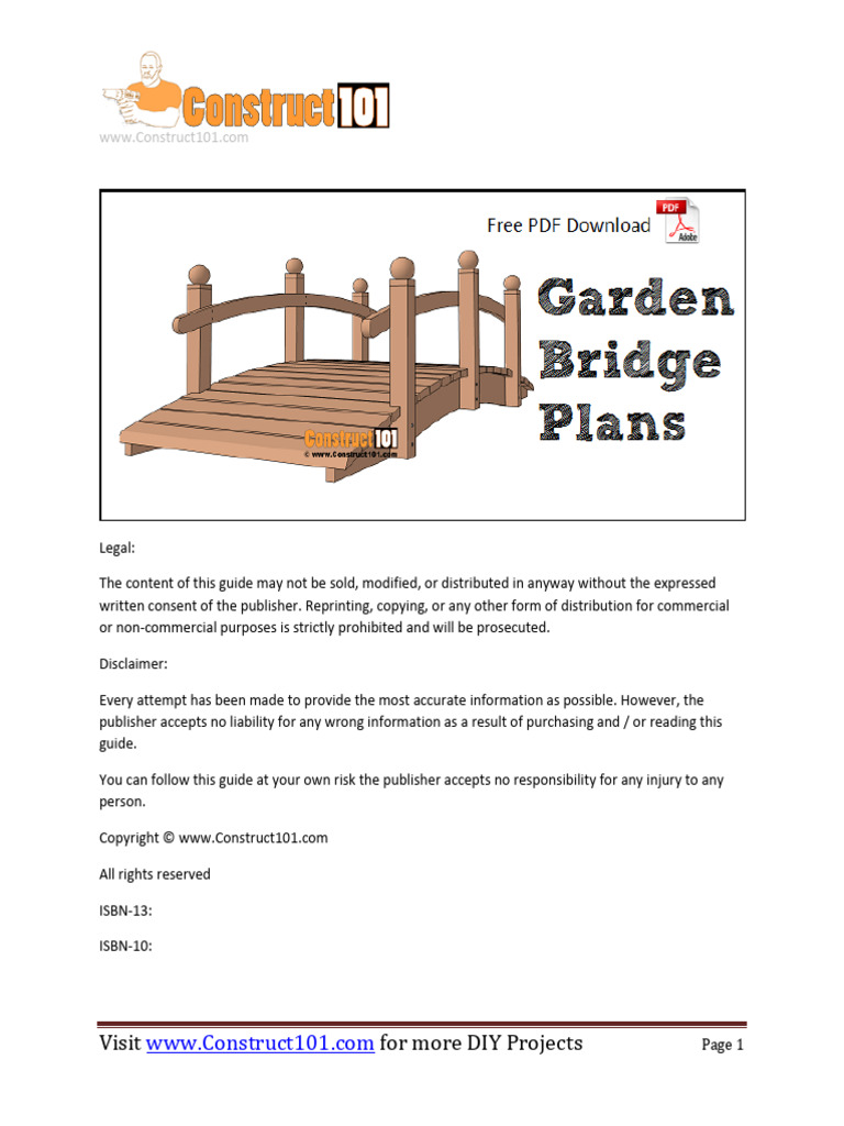 Arched Garden Bridge Plans | PDF | Home & Garden | Art
