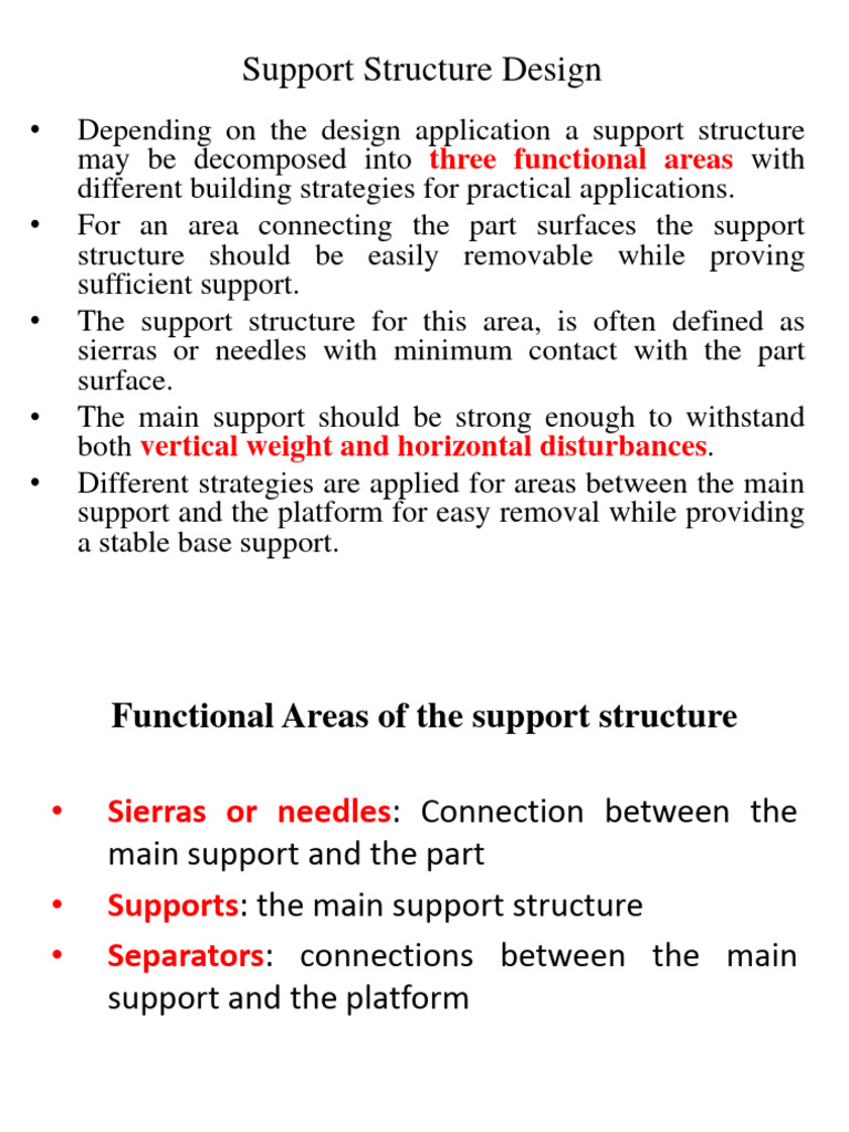 Support Structure Design | PDF | Materials | Secondary Sector Of The ...