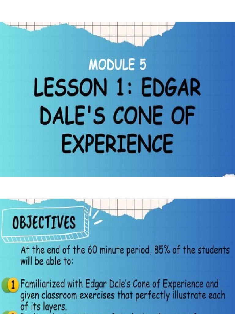 EDGAR-DALES-CONE-OF-EXPERIENCE | PDF