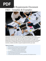 BRD vs FRD vs FSD | PDF | System | Computing