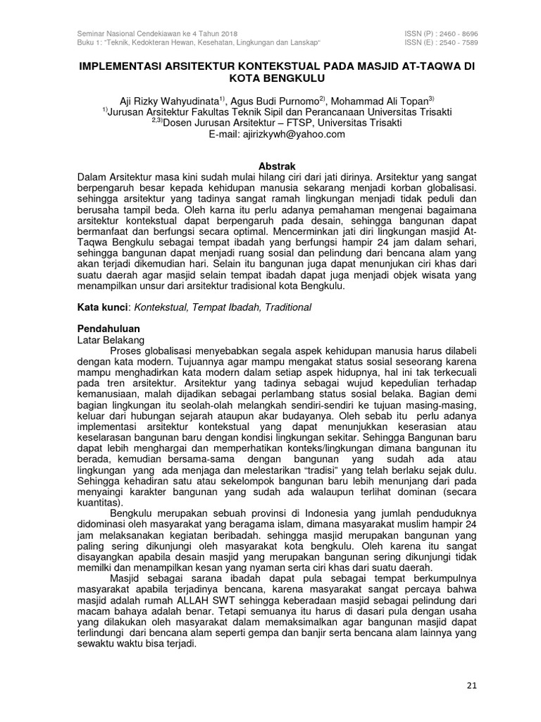 Semnas, Journal Manager, BK1 Aji Rizky Wahyudinata | PDF