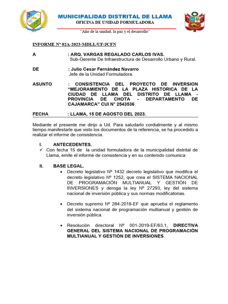 INFORME N°02A | PDF | Economias