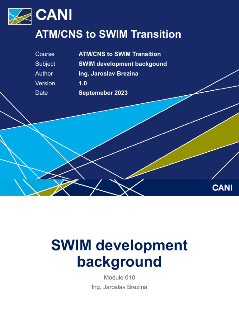 010 Introduction To SWIM - Development - CANI - TPL | PDF | Air Traffic Control | Aviation