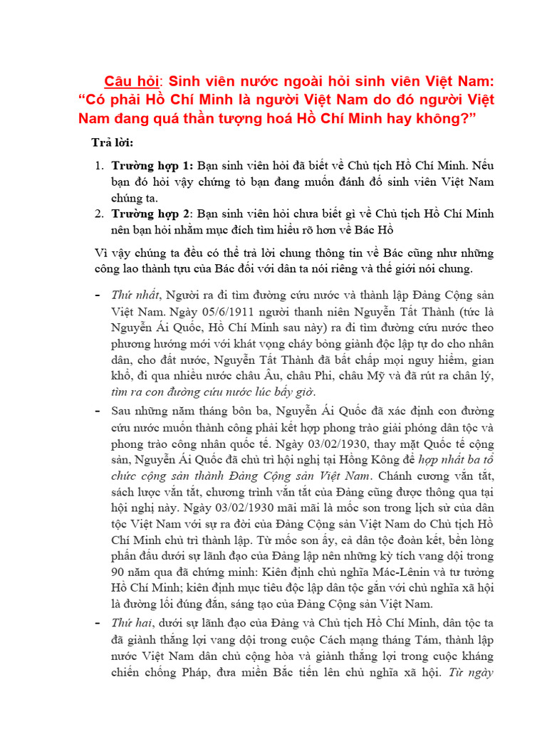 BT thảo luận 1-TTHCM | PDF