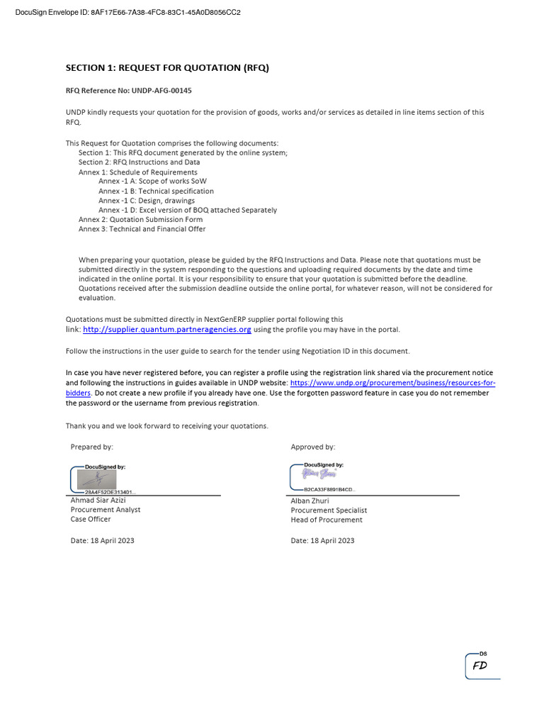 Construction of Greenhouses and Plastic Tunnel - RFQ Final | PDF ...