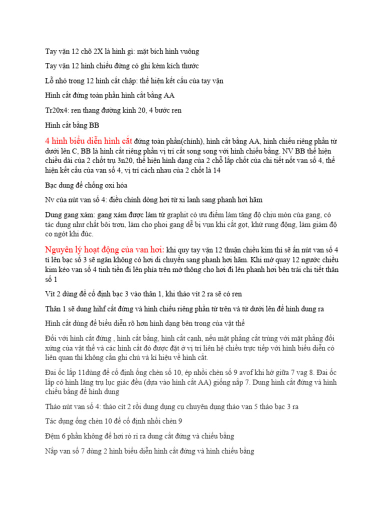 VKT vấn đáp van hơi | PDF