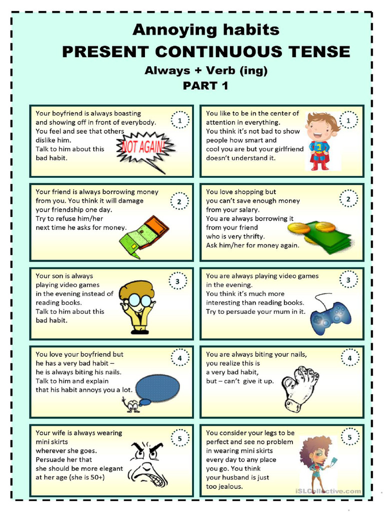 Always+ Present Continuous | PDF