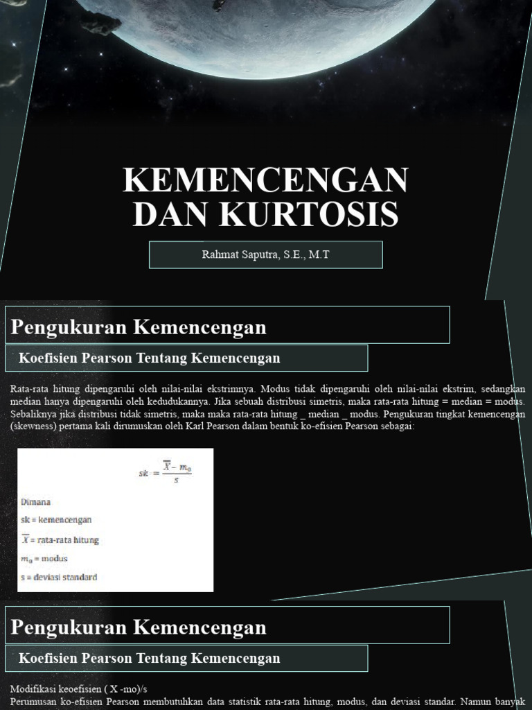 7.kemencengan Kurtosis | PDF