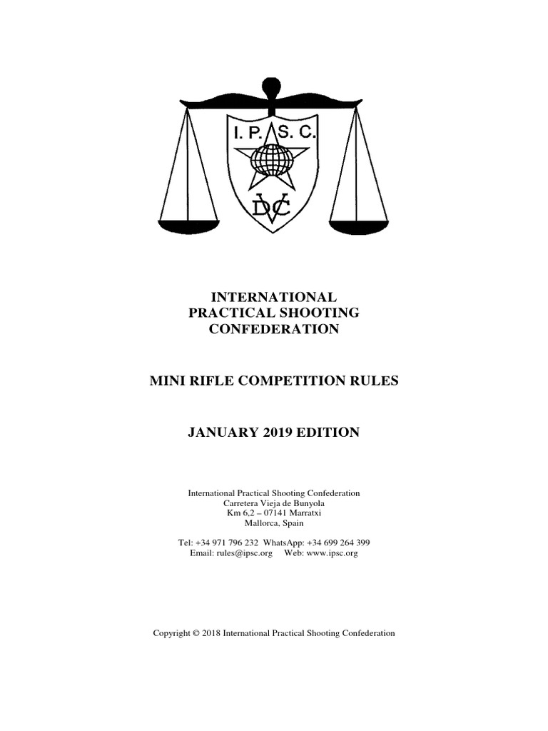 IPSC RulesMini-Rifle | PDF | Firearms | Projectiles