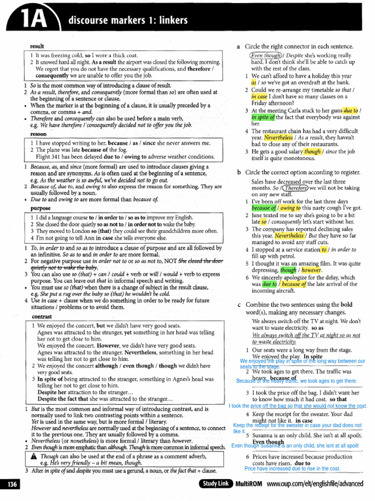 Discourse Markers | PDF | Sentence (Linguistics) | Linguistics