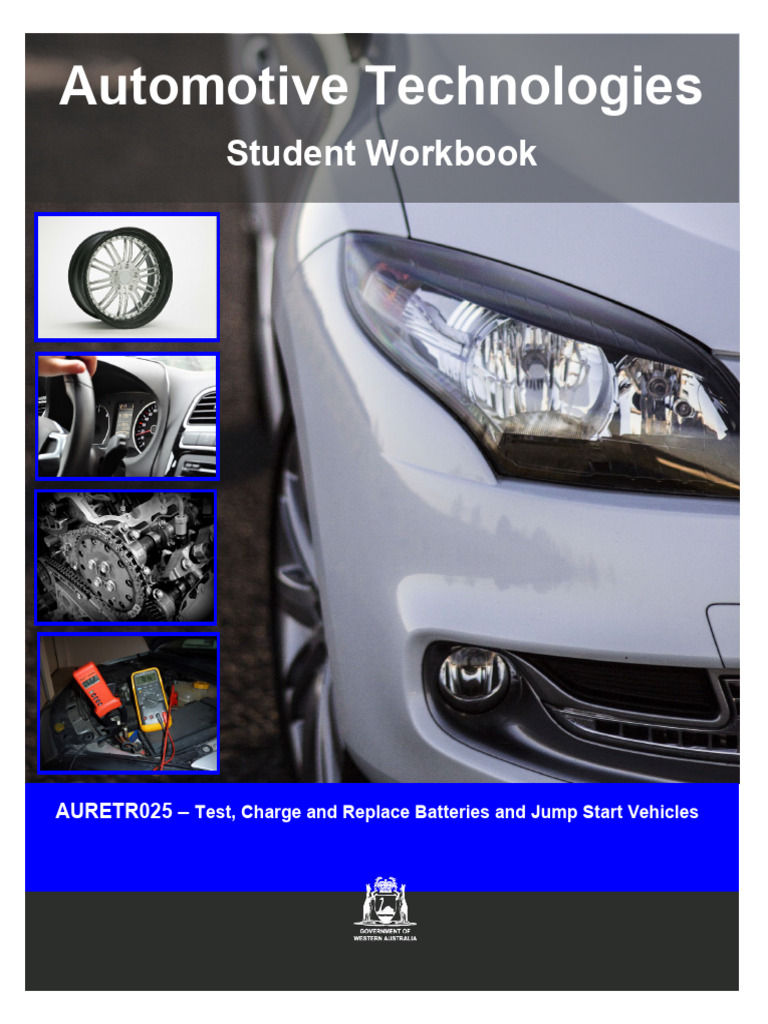 1 - Workbook Test, Charge and Replace Batteries and Jumpstart Vehicles ...