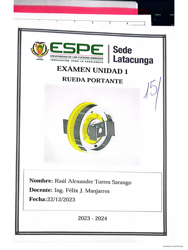 TORRES SARANGO RAUL ALEXANDER Rueda Portante | PDF