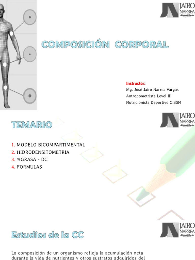 07. Composición Corporal | Descargar gratis PDF | Densidad | Metrología