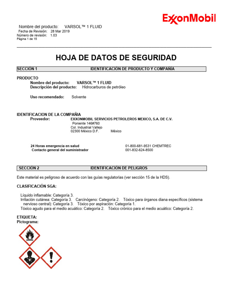 Solvente Varsol | PDF | Química