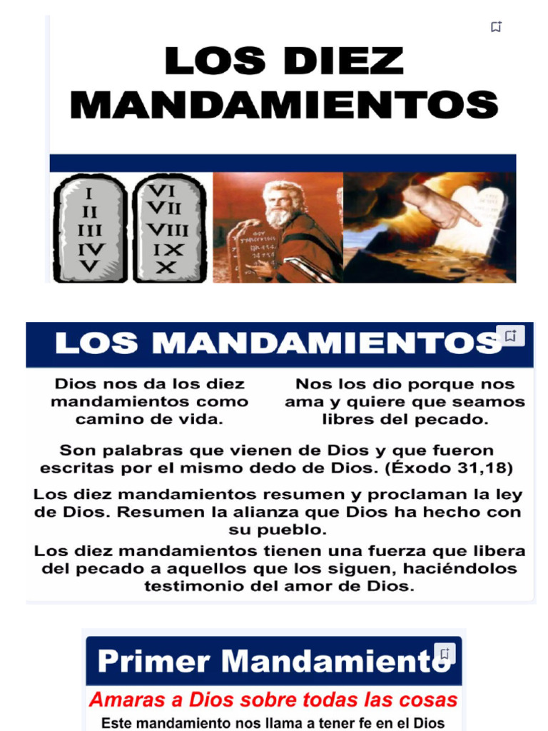 LOS 10 MANDAMIENTOS | PDF