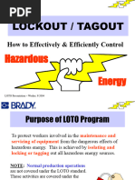 LOTO Training Presentation | PDF | Safety | Occupational Safety And Health