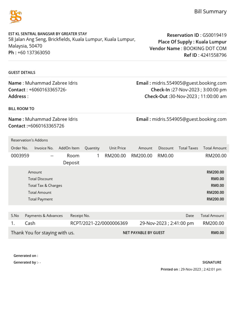 Djubo - PDF Muhammad Zabree Idris 27 Nov 1316 | PDF | Receipt | Payments