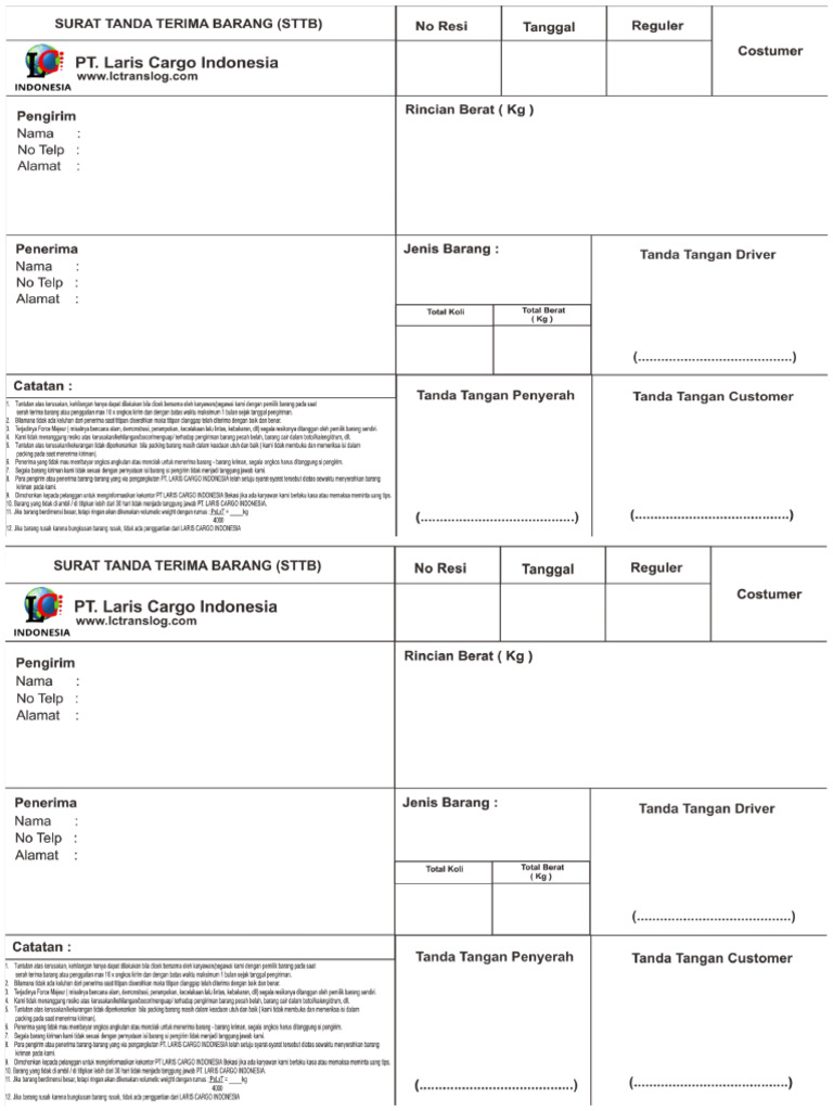 Form Lci STTB | PDF